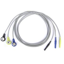 DIN EKG/EMG/EEG Snap Leads - 60 inch